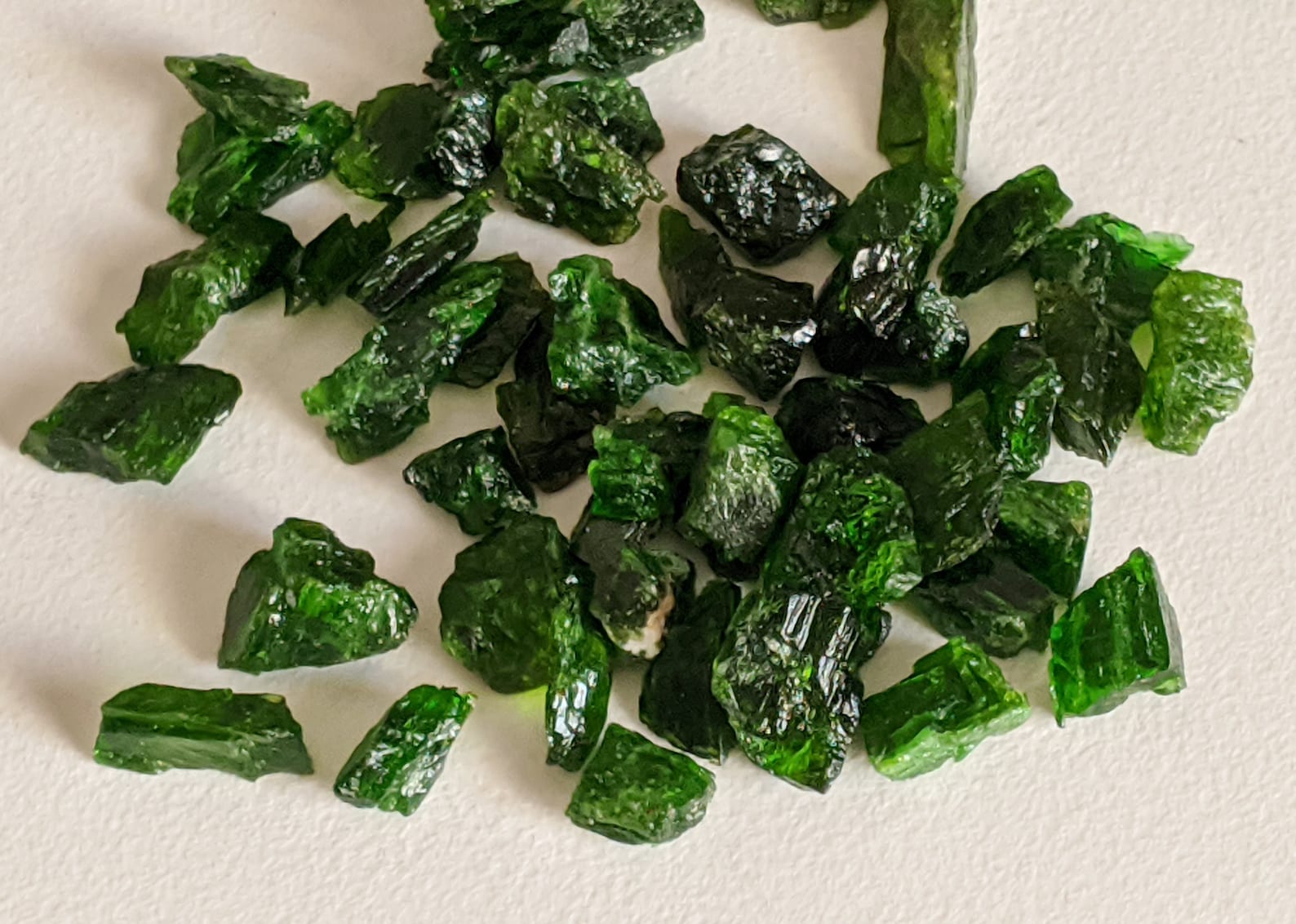 6-8mm Chrome Diopside Rough Stones Raw Chrome Diopside Loose | Etsy