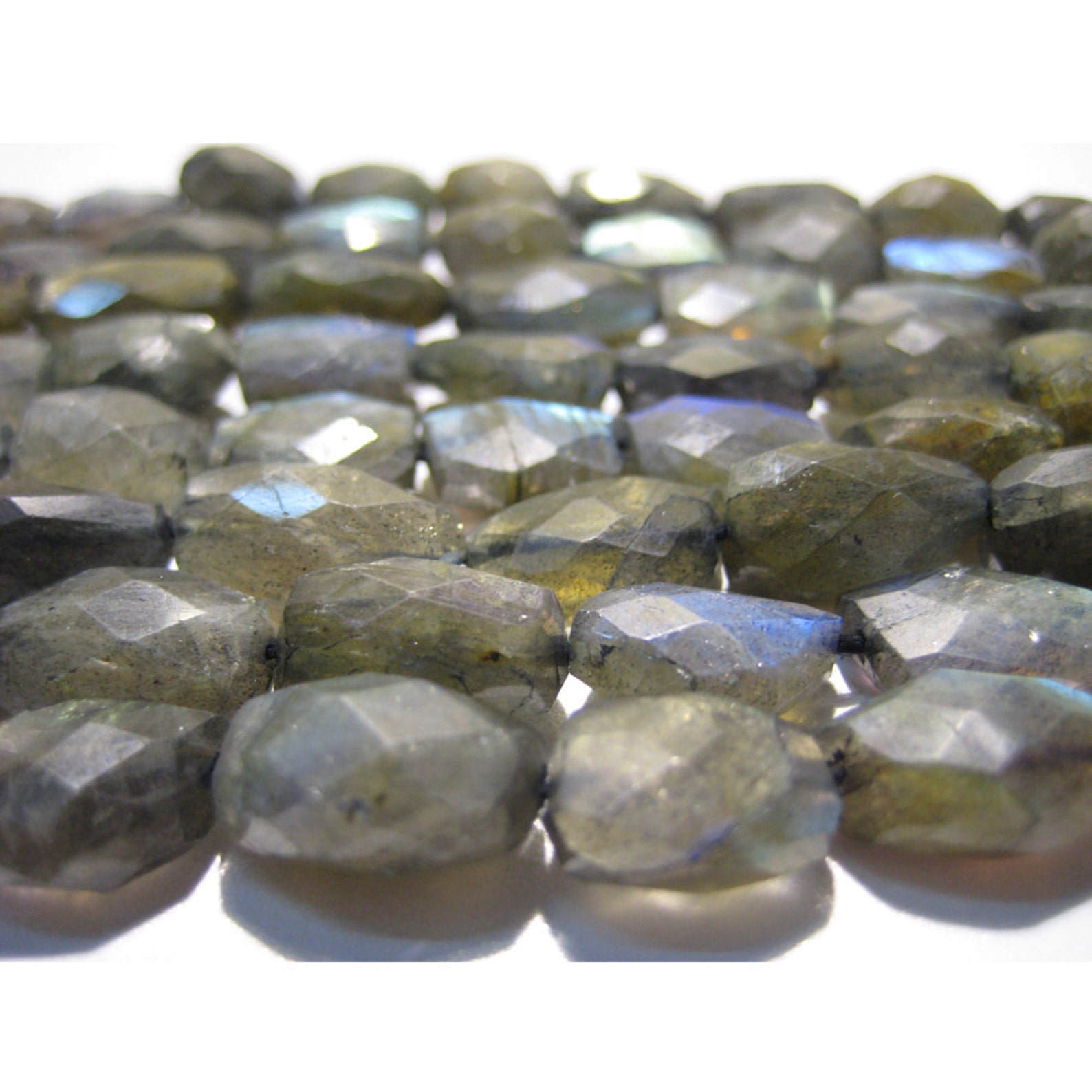 15mm Labradorite Tumbles Beads Flashy Labradorite | Etsy