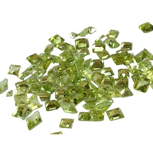 4-6mm Peridot Mix Cut Stones, Peridot Princess and Emerald Cut Stones ...
