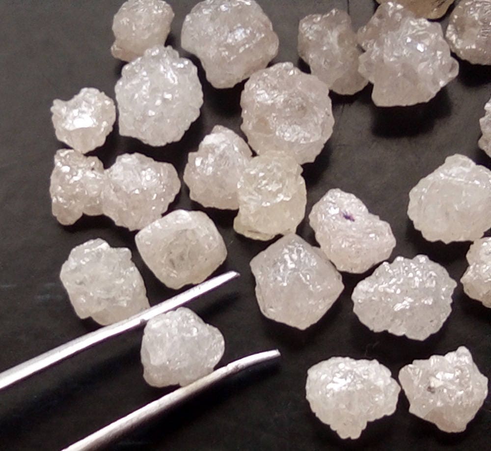3.5-5mm White Rough Diamond, White Raw Diamond, Uncut Diamond, Loose ...