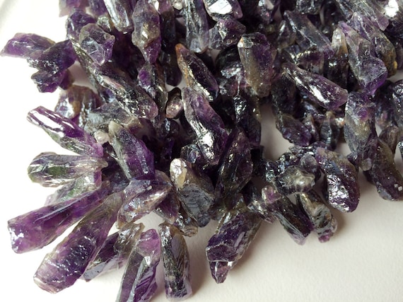 13-20mm Amethyst Rough Sticks Amethyst Raw Beads Natural - Etsy