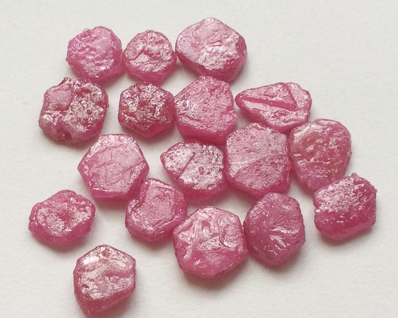 12-18mm Raw Ruby Stones Ruby Rough Glass Filled Gems Raw | Etsy