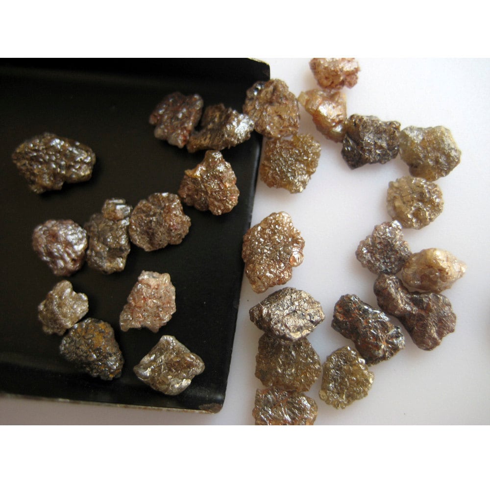 5mm Each Approx Brown Rough Diamond, Brown Raw Diamond, Uncut Diamond ...