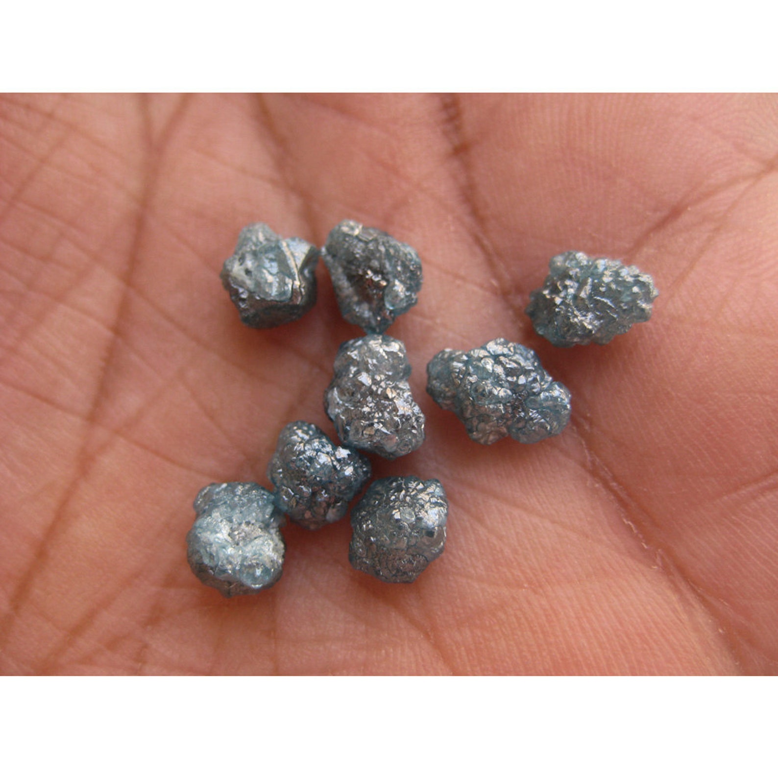 7mm Approx Blue Rough Diamond Raw Diamond Blue Rough - Etsy