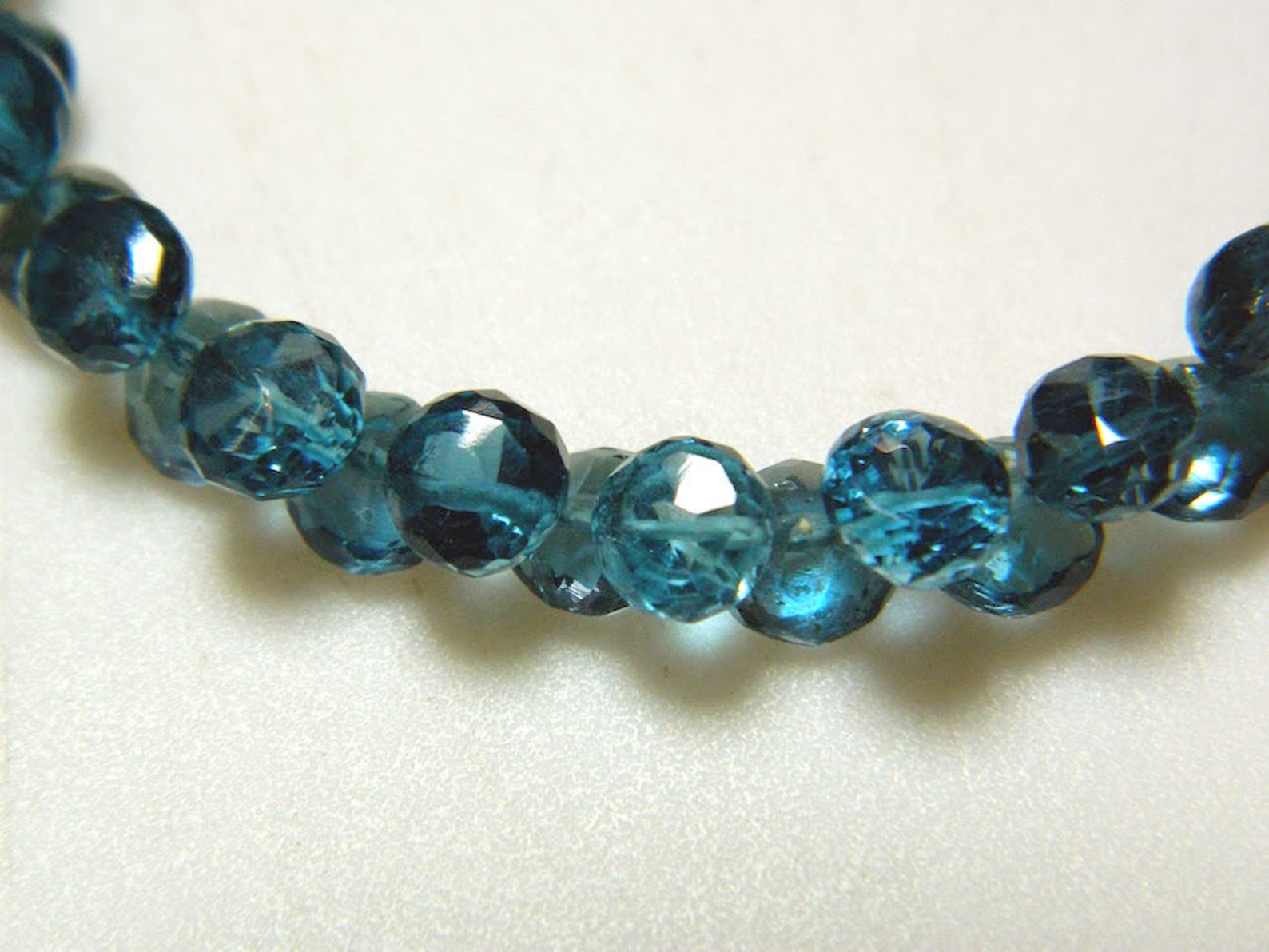 7mm London Blue Topaz Beads Faceted Onion Briolette Beads - Etsy