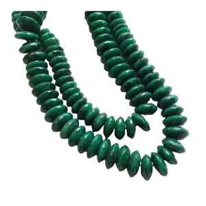 8.5mm - 10.5mm Green Corundum Faceted Discs, Corundum German Cut ...