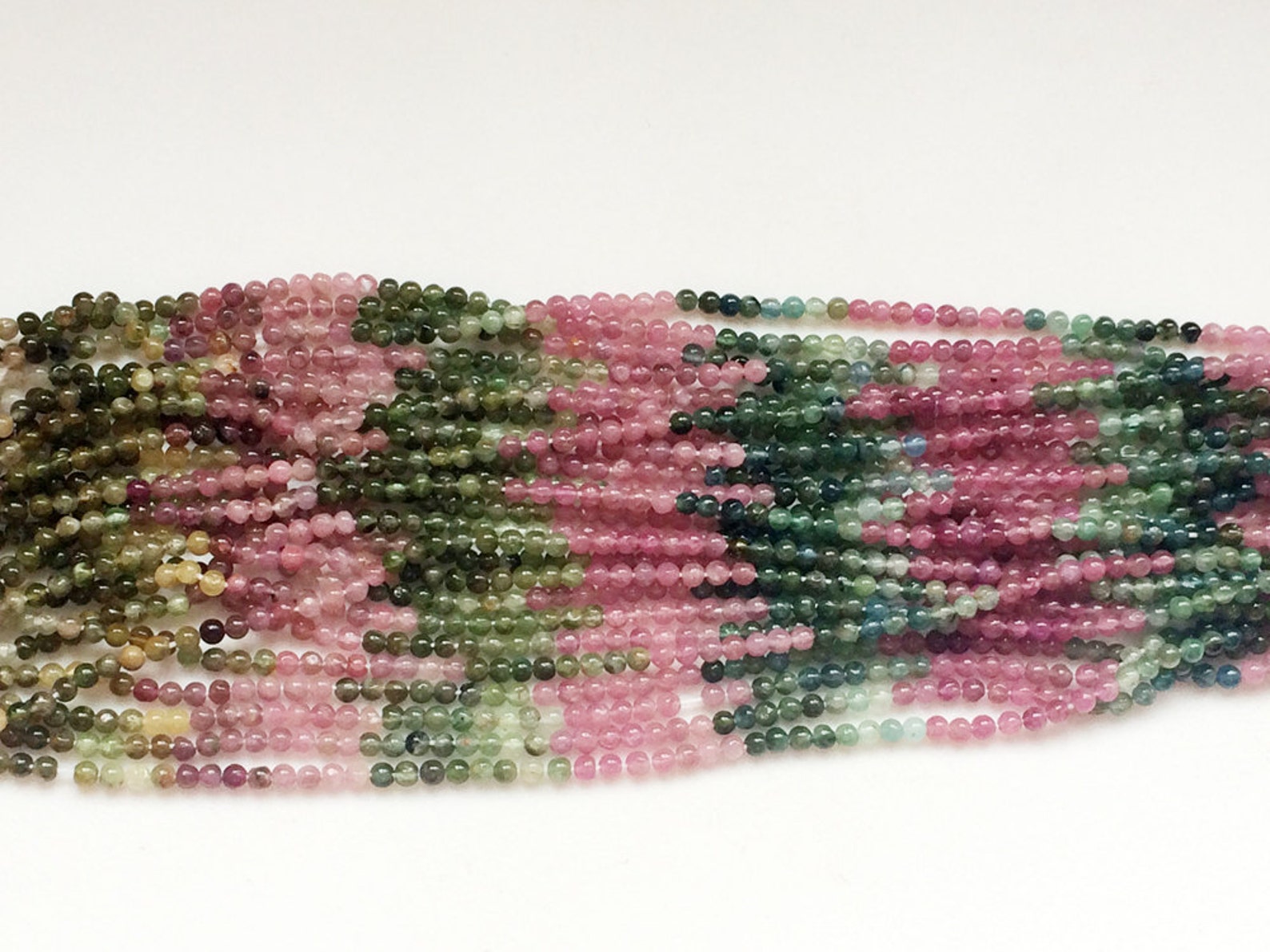 3mm Multi Tourmaline Bead Multi Tourmaline Plain Round Ball | Etsy