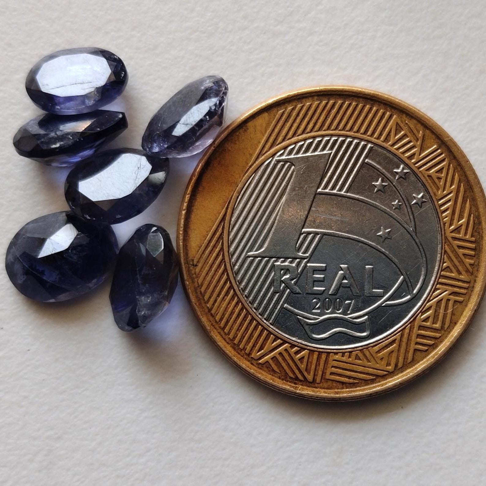 3-9mm Iolite Cut Stone, Violet Blue Faceted Gems, Iolite for Jewelry ...