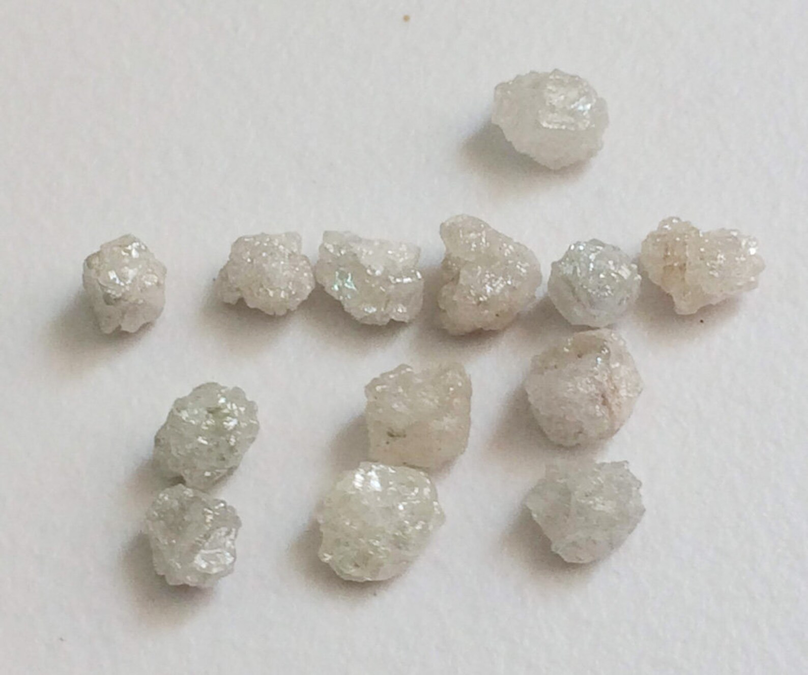 4-5.5mm White Grey Rough Diamond White Grey Raw Diamond - Etsy