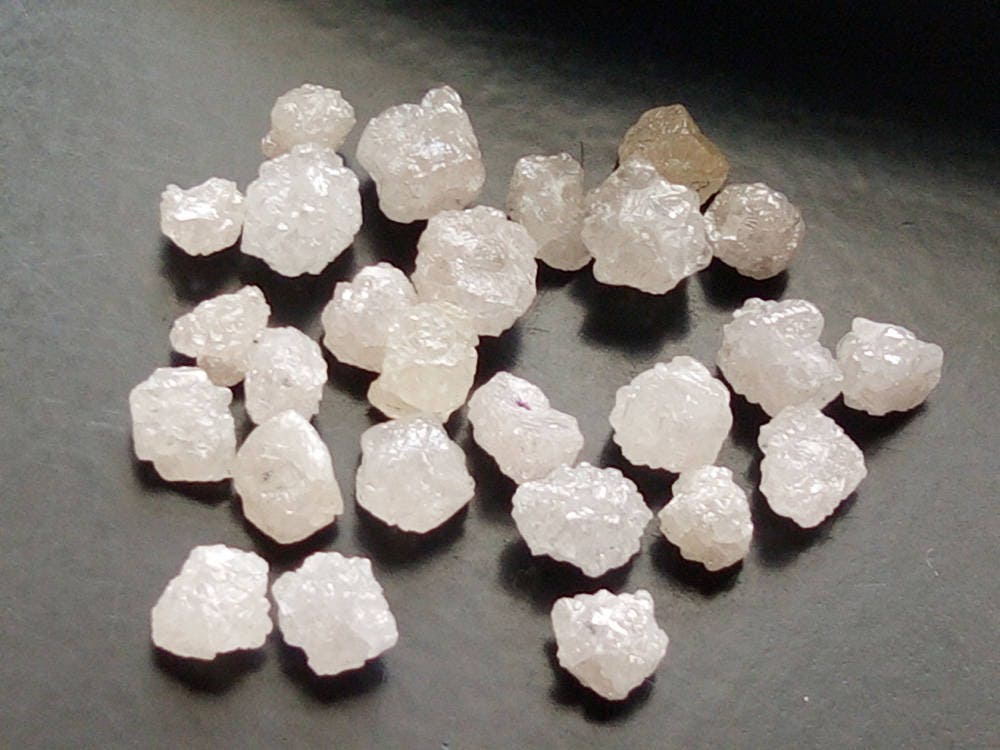 3.5-5mm White Rough Diamond, White Raw Diamond, Uncut Diamond, Loose ...