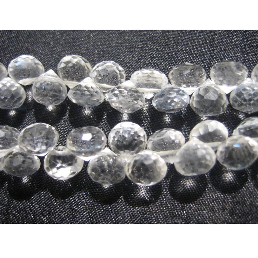 8x8mm Crystal Quartz Faceted Onion Gemstones Crystal Faceted - Etsy
