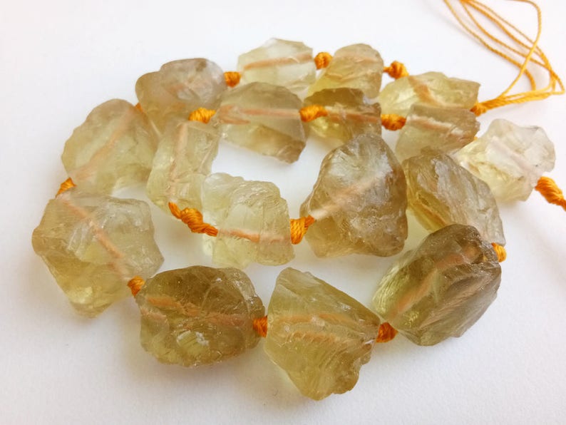 16-23mm Raw Lemon Quartz Stones Huge Natural Lemon Loose - Etsy