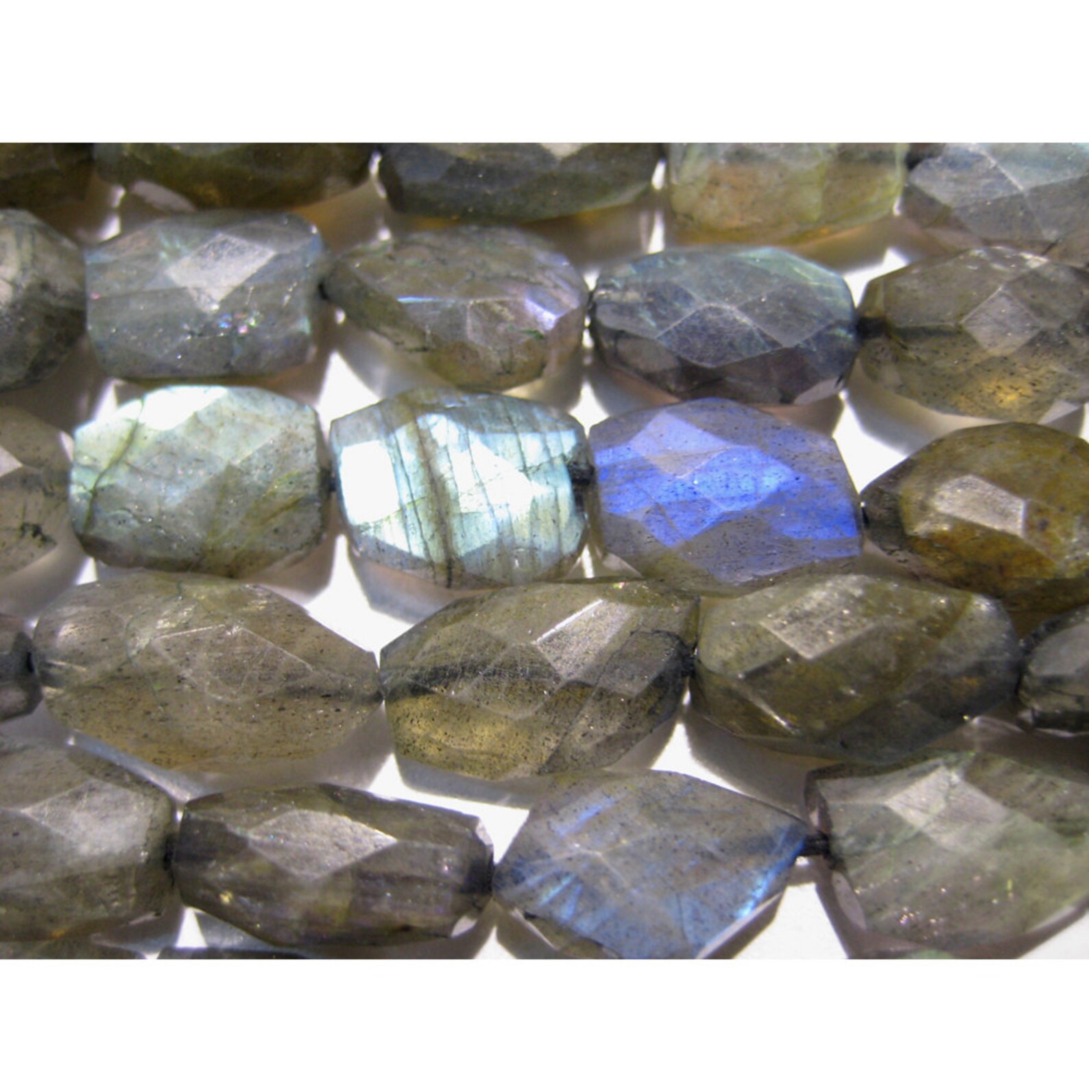 15mm Labradorite Tumbles Beads Flashy Labradorite | Etsy