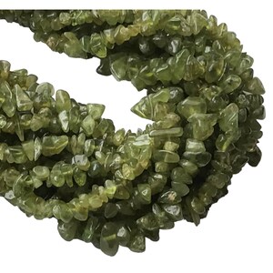 5-10mm Vessonite Chip Beads, Natural Vesonite Gemstone Chips, Raw ...