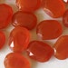 12x16mm Red Chalcedony Table Cut Flat Back, Red Chalcedony Rose Cut ...