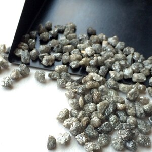 4-5mm Grey Rough Diamond Grey Raw Diamond Tumbles Uncut - Etsy
