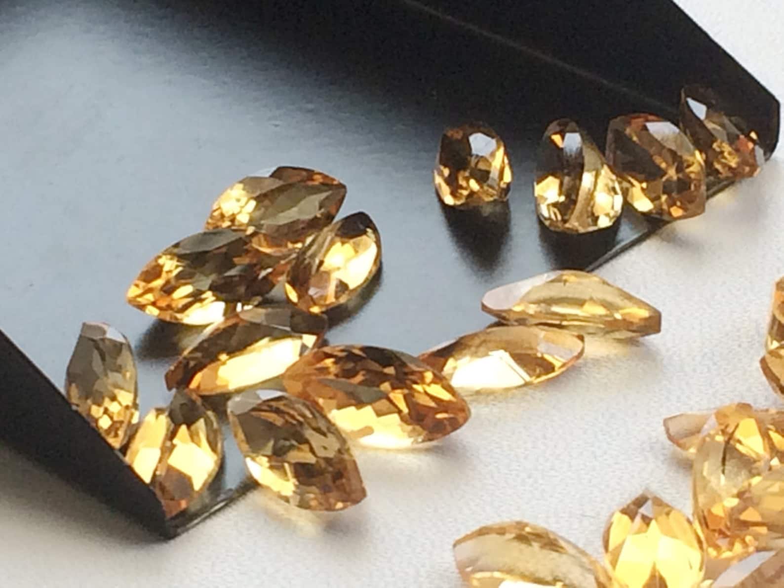 6x12mm Citrine Marquise Cut Stone Citrine Faceted Calibrated | Etsy