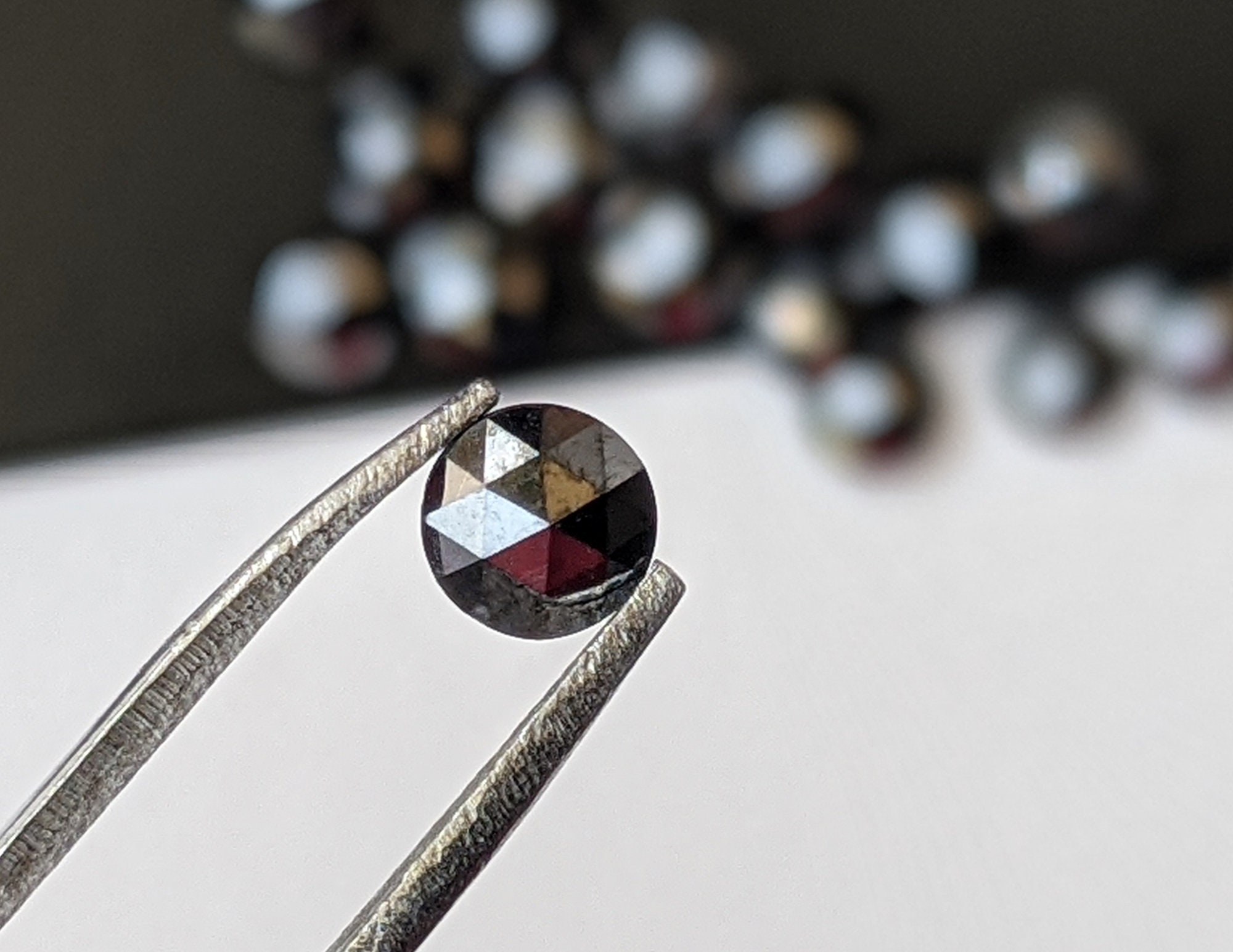 2.5-3mm Black Rose Cut Diamond Cabochons Black Diamonds Flat | Etsy
