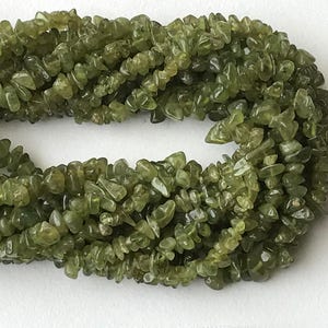 5-10mm Vessonite Chip Beads, Natural Vesonite Gemstone Chips, Raw ...