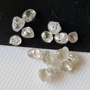Beautiful Clear Diamond Crystal, 3-3.5mm Clear White Loose Diamond ...