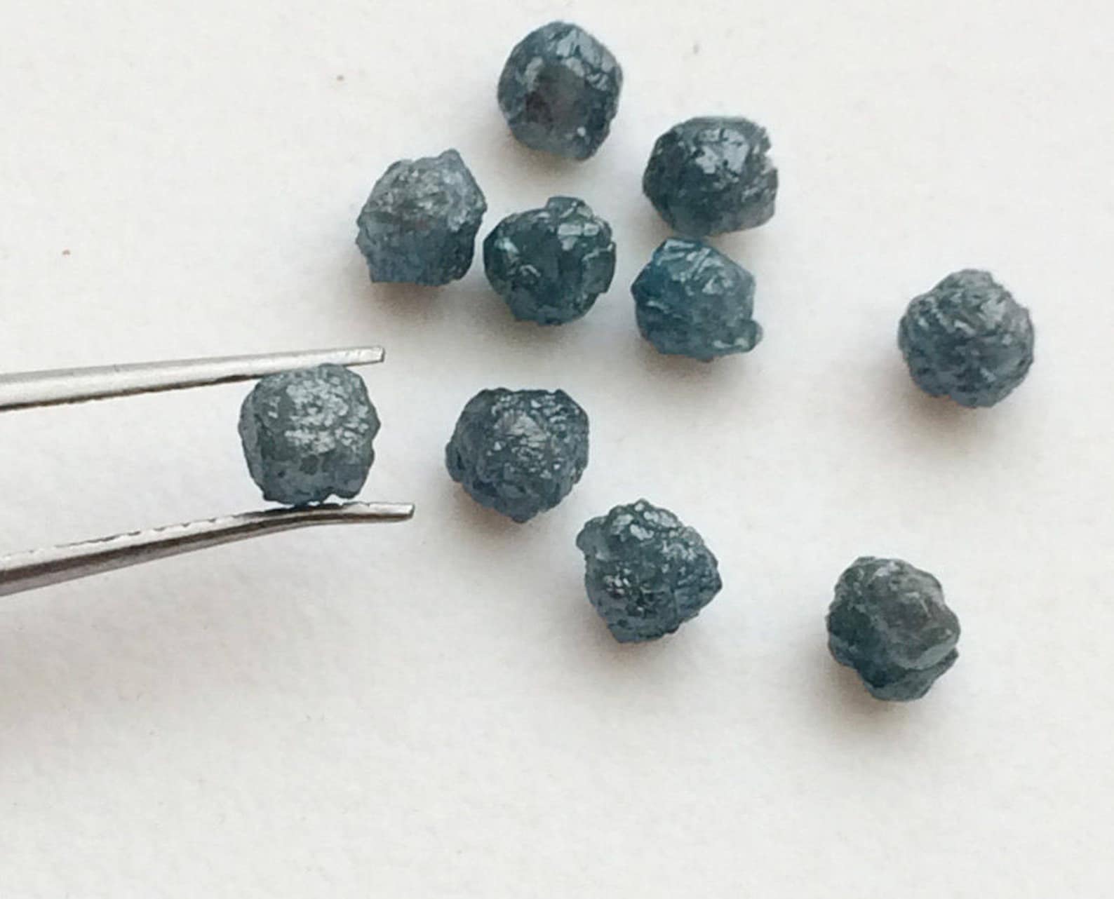 3.5-4mm Blue Raw Diamond Blue Rough Diamond Rough Diamond - Etsy
