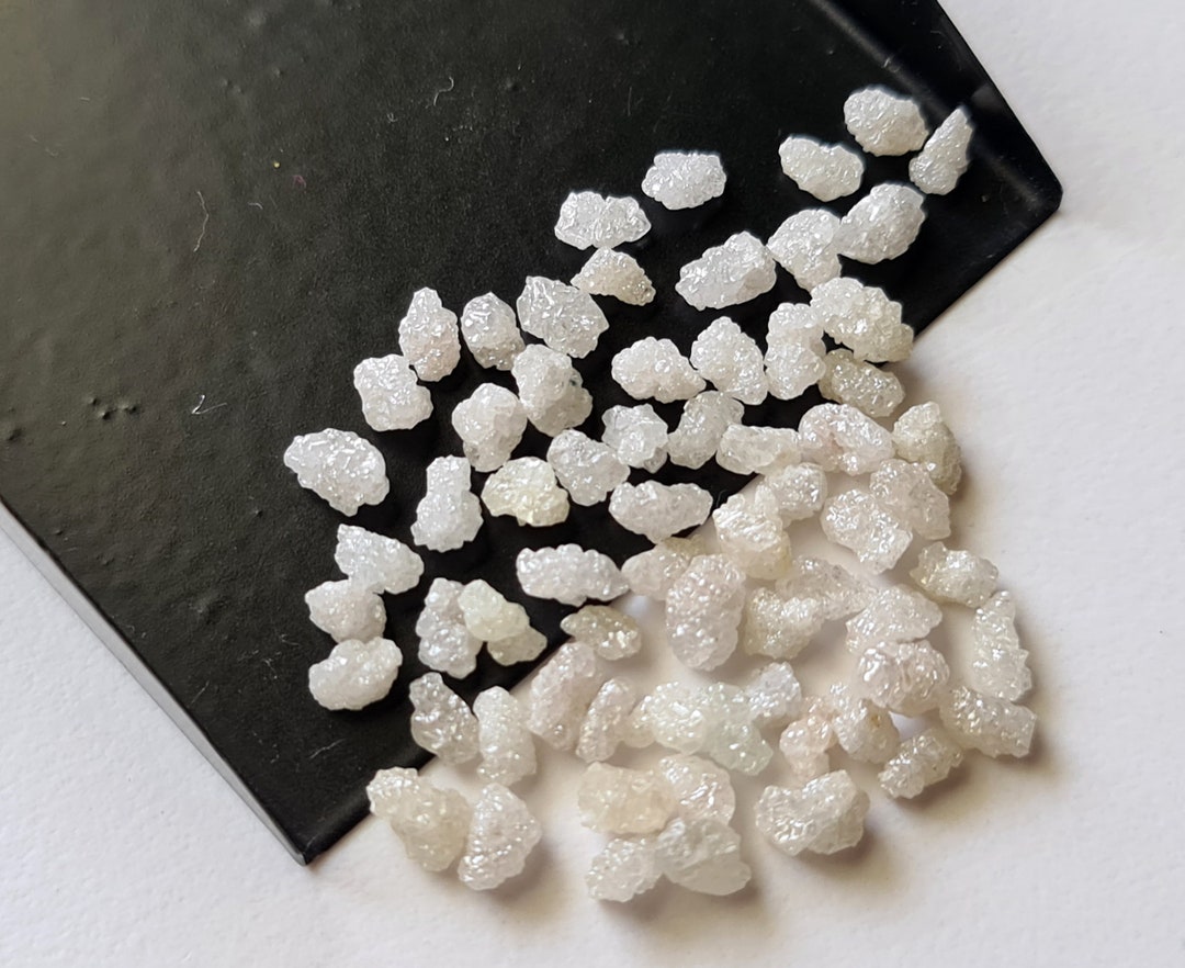 4-6mm White Rough Diamond, Natural White Uncut Diamond, Loose Diamond ...