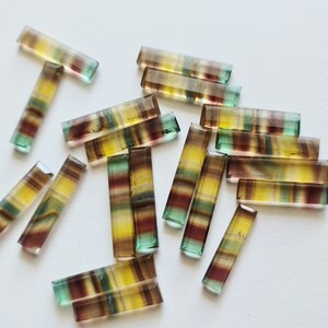 30mm Fluorite Sticks, 5 Pcs Multi Color Fluorite Fancy Sticks, Natural ...