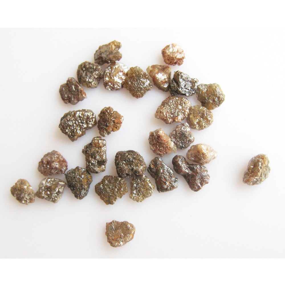 5mm Each Approx Brown Rough Diamond, Brown Raw Diamond, Uncut Diamond ...