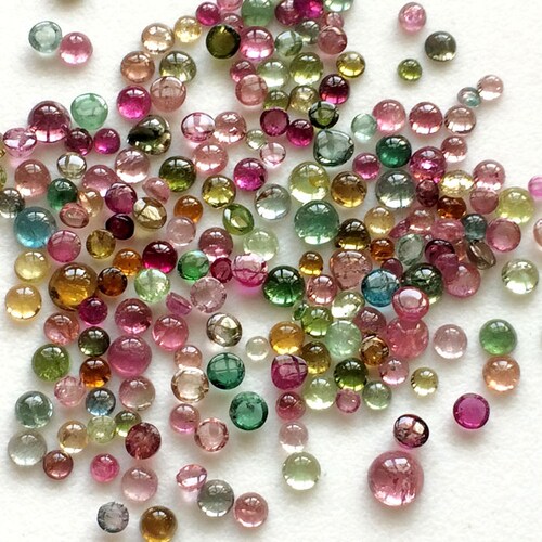 2.5-3mm Multi Tourmaline Round Cut Stones Natural Multi - Etsy