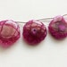 26-35mm Pink Solar Quartz, 7pcs Solar Quartz Beads, Stalactite Slice ...