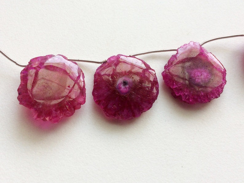 26-35mm Pink Solar Quartz 7pcs Solar Quartz Beads Stalactite - Etsy