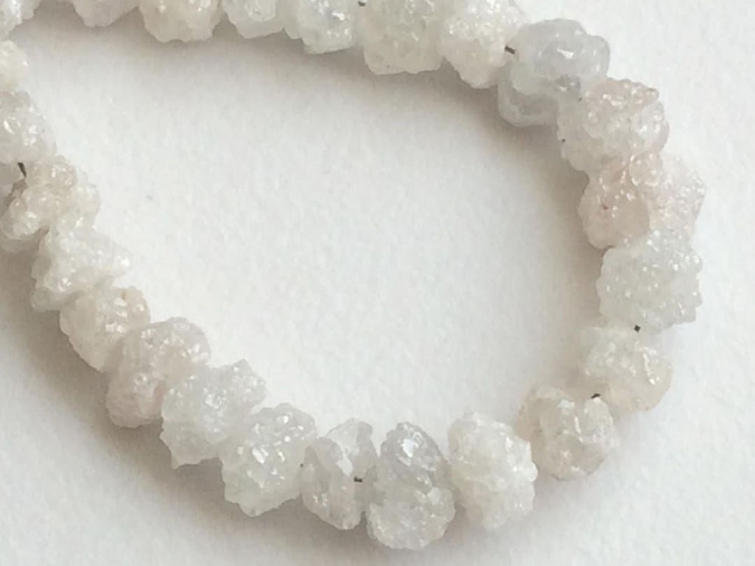 5-6.5mm White Rough Diamonds, Rare Natural White Raw Diamond, Huge ...