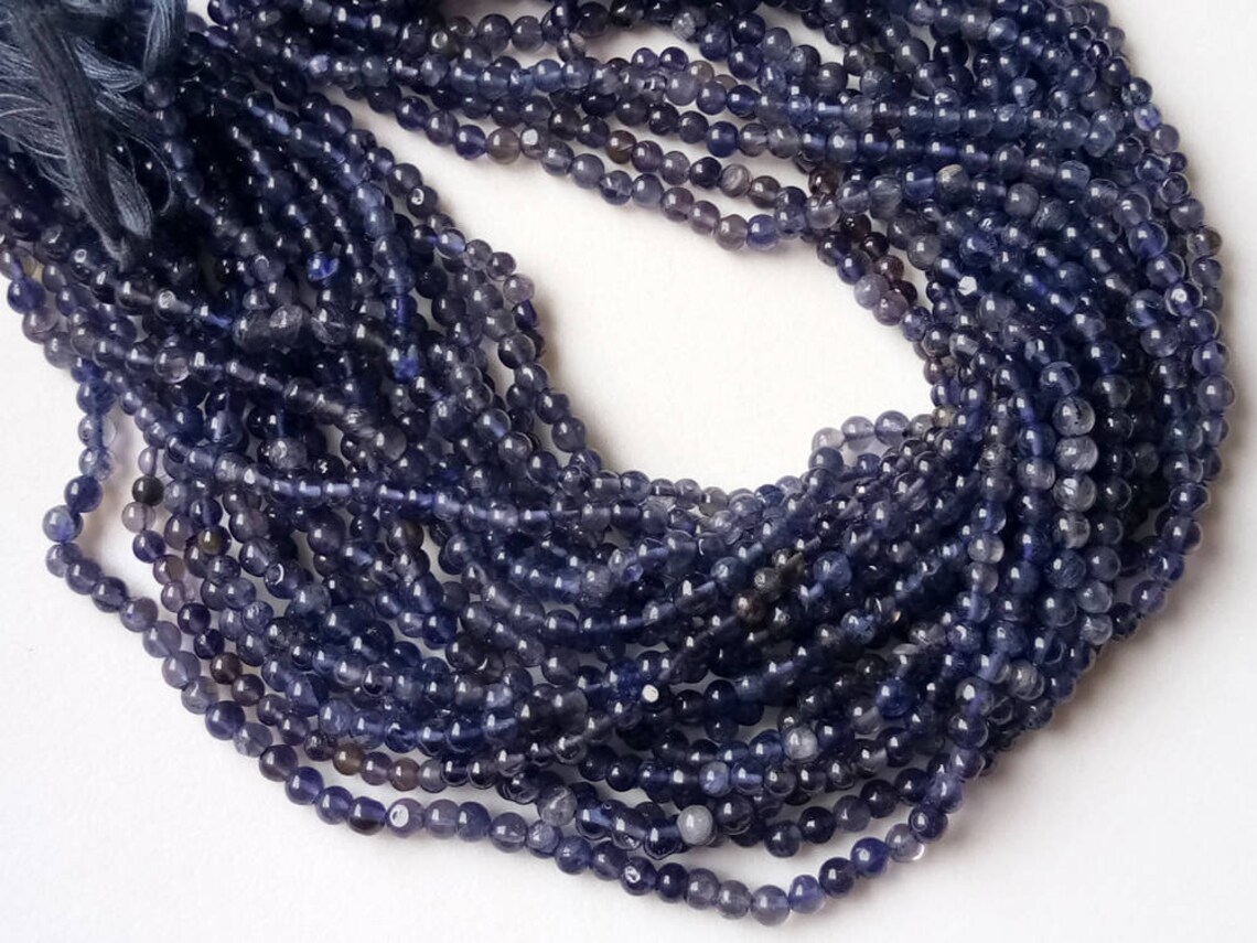 4mm Iolite Plain Round Beads Natural Iolite Round Beads 13 - Etsy