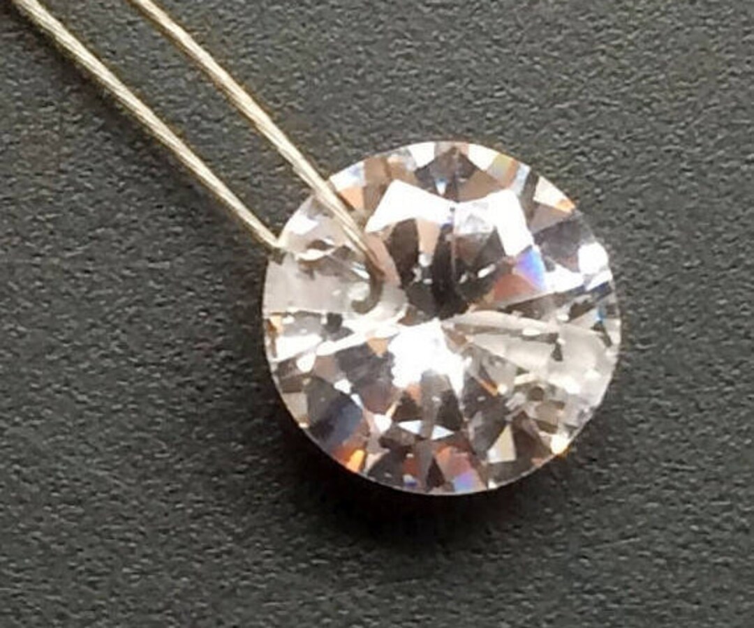 10mm Cubic Zirconia, Drilled Loose Round Zircon, 5 Pcs Faceted Zirconia ...