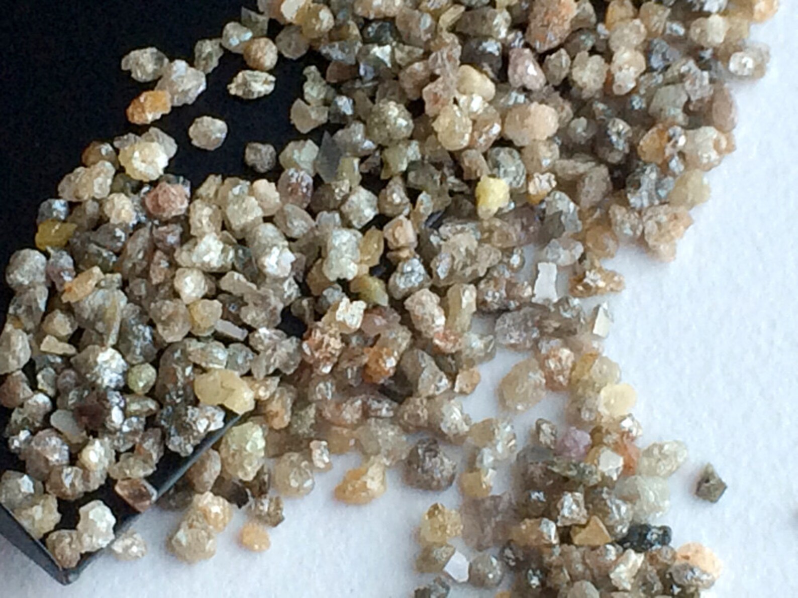 3-4mm Brown Raw Diamond, Brown Rough Diamond, Uncut Diamond, Loose ...