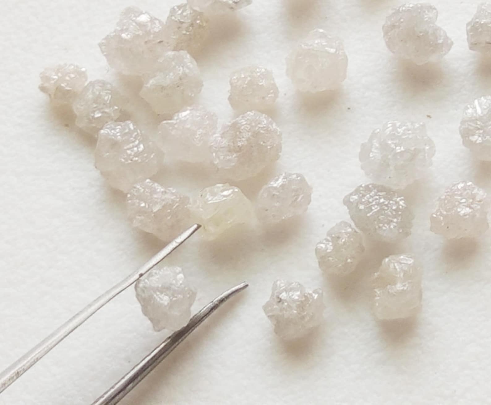 3.5-5mm White Rough Diamond, White Raw Diamond, Uncut Diamond, Loose ...