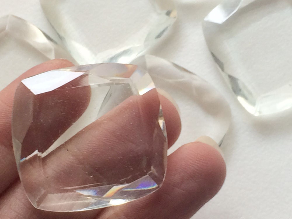 30mm Quartz Crystal Table Cut Flat Cabochons Table Cut - Etsy