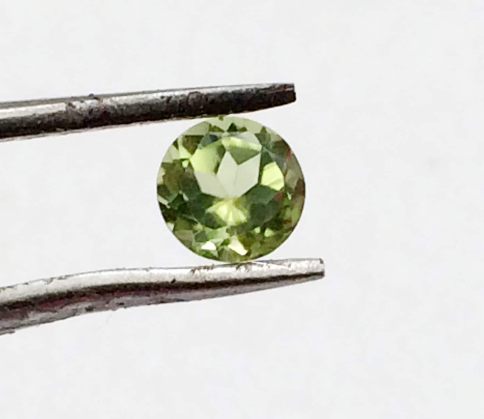 4mm Peridot Round Cut Stone Lot Pointed Back Round Faceted - Etsy