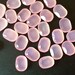 12x16mm Rose Pink Chalcedony Table Cut Flat Back, Rose Pink Cabochons ...