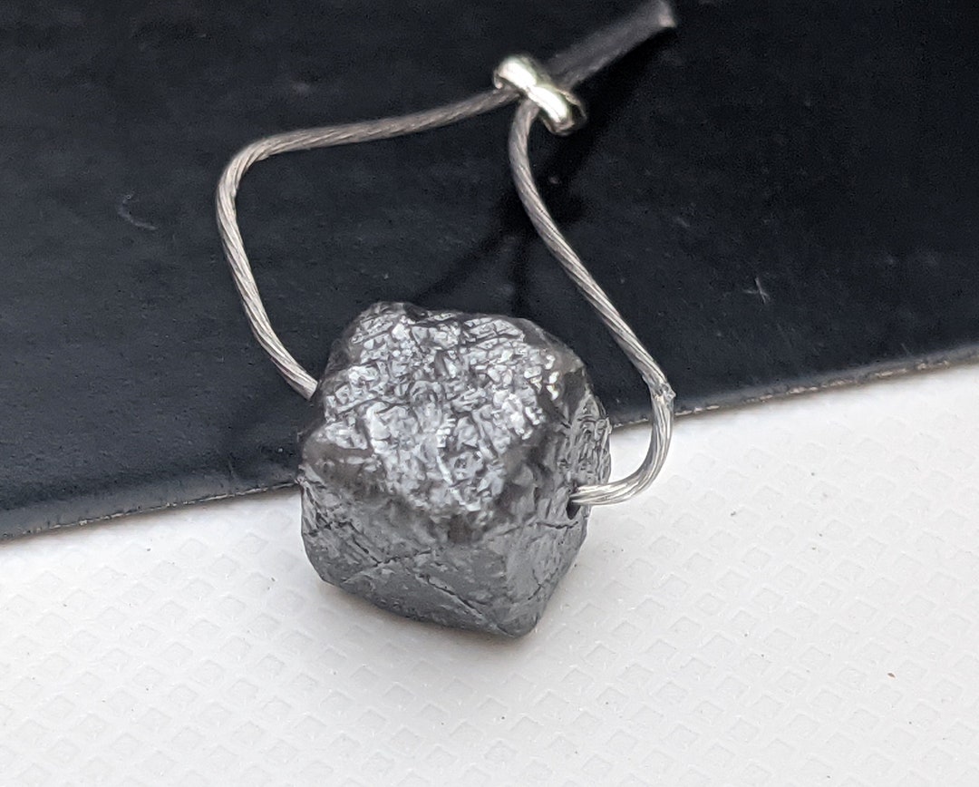 6.3mm Gray Diamond Cube Natural Earth Mined Raw Diamond Box, Grey Rough ...