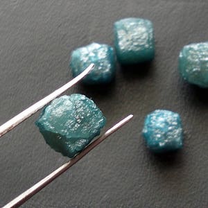 5-6mm Blue Rough Diamond Box Cubes Natural Diamond Cubes Raw - Etsy