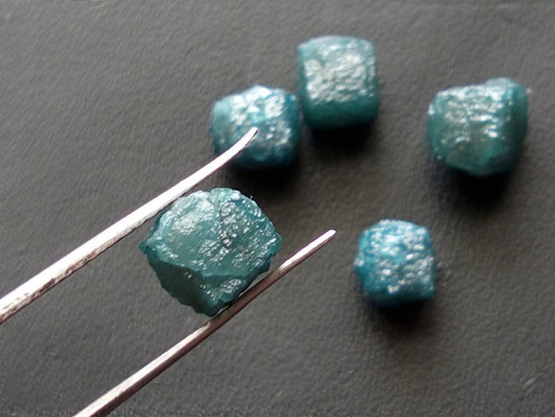 5-6mm Blue Rough Diamond Box Cubes Natural Diamond Cubes Raw - Etsy