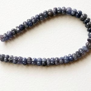 4.5-5.5mm Blue Sapphire Melon Beads, Sapphire Carved Melon Beads ...