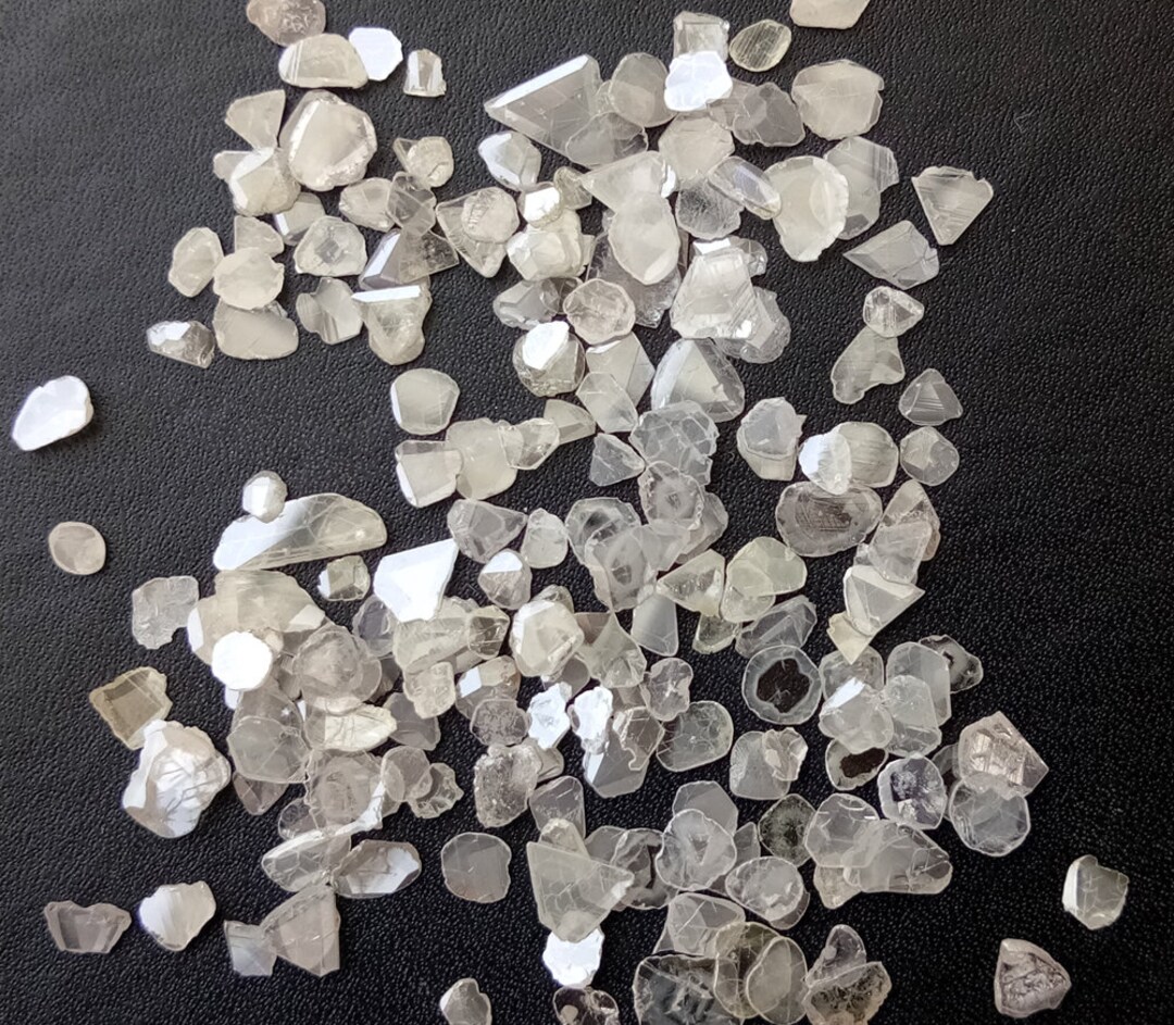 3-6mm White Diamond Faceted Slices, White Diamond Slice, Beautiful ...