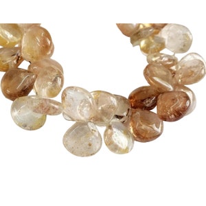 10-13mm Imperial Topaz Plain Heart Beads, Golden Champagne Topaz Heart ...