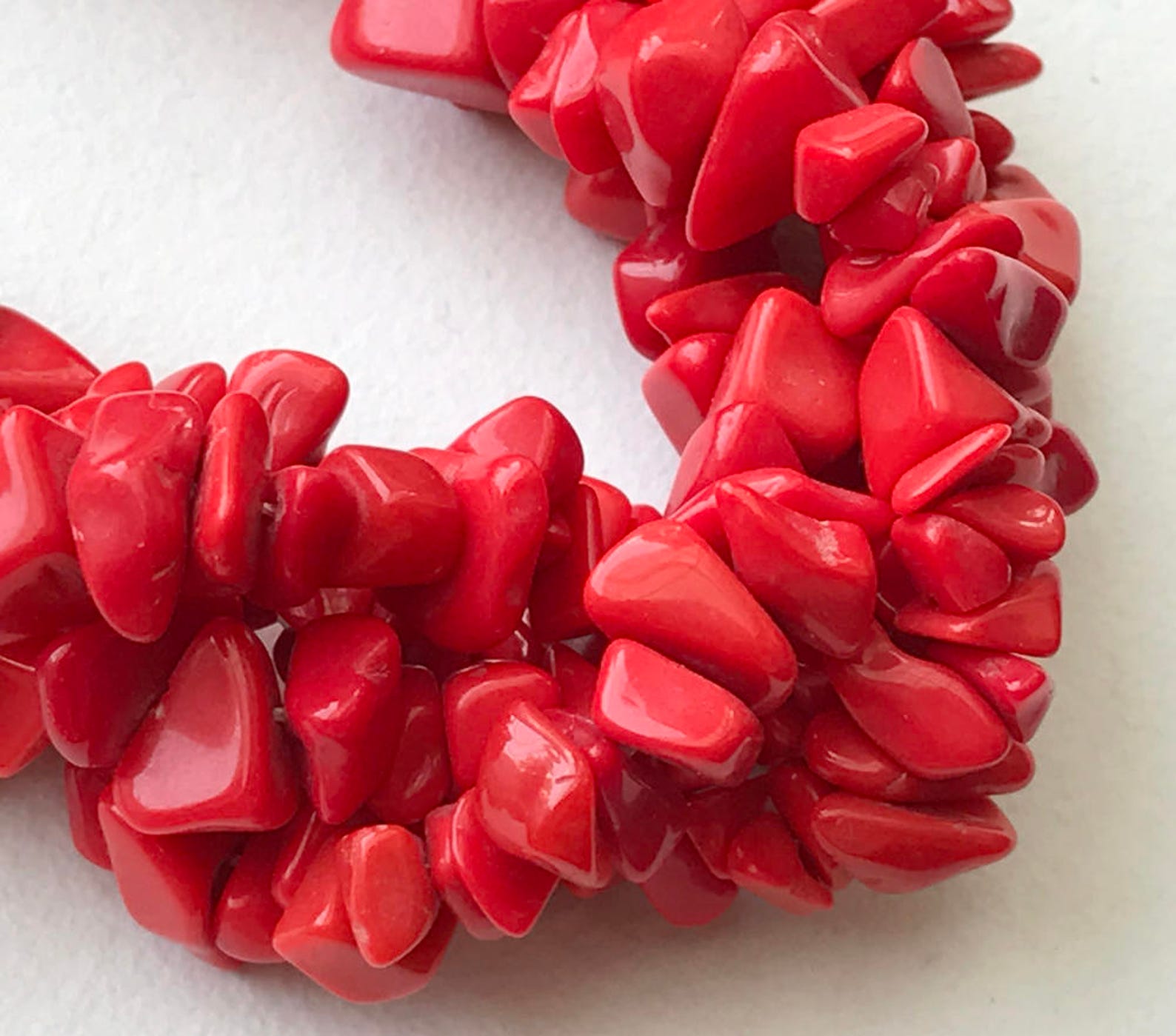 4-9mm Red Stone Beads, Redstone Gemstone, Red Stone Chip for Jewelry ...
