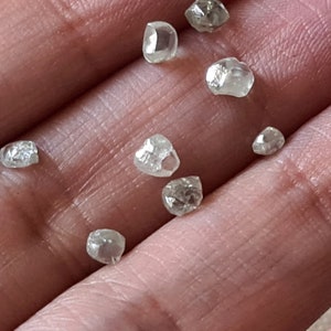 Beautiful Clear Diamond Crystal, 3-3.5mm Clear White Loose Diamond ...