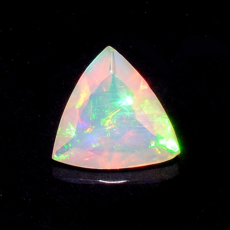5mm Ethiopian Opal Faceted Opal Trillion Cut Stone Faceted - Etsy 5mm Ethiopian Opal Faceted Opal Trillion Cut Stone Faceted - Etsy