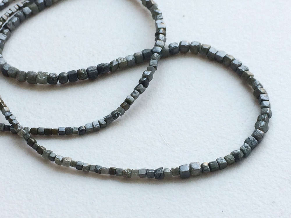 1-2mm Dark Grey Diamond Box Cubes Natural Tiny Dark Grey | Etsy