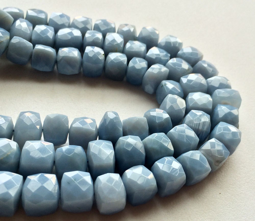 7-9mm Blue Opal Faceted Cube Beads Blue Opal Faceted Box - Etsy